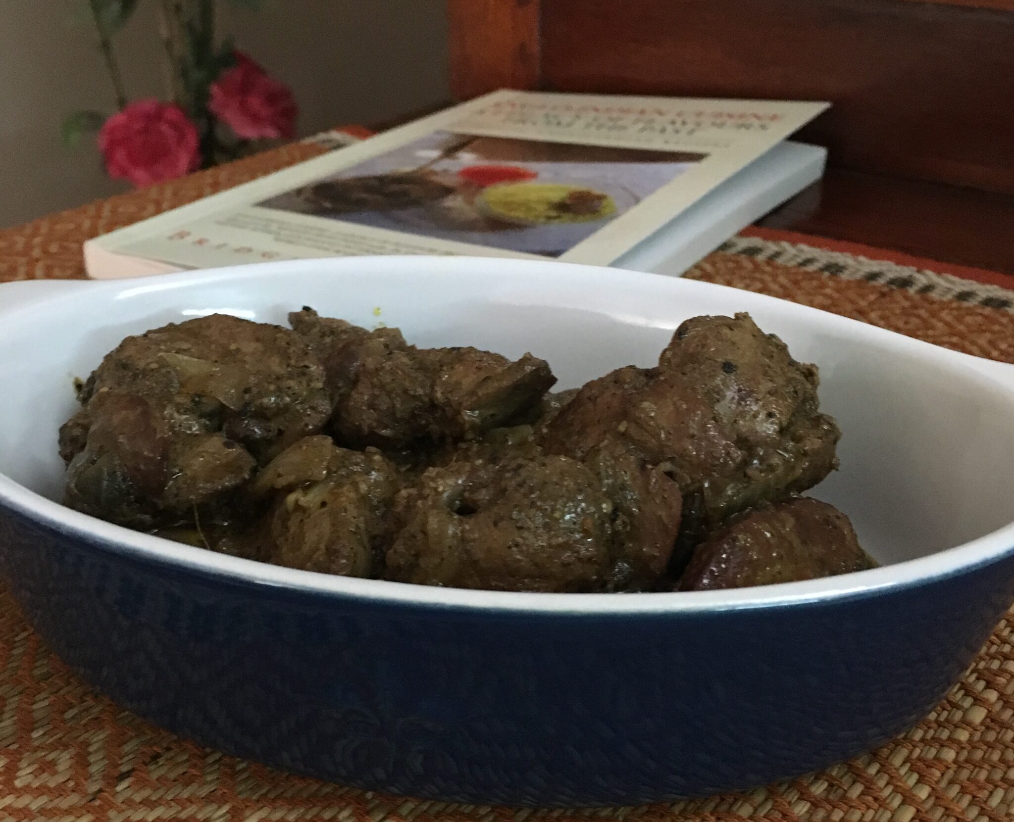CHICKEN GIZZARDS AND LIVER PEPPER FRY - BRIDGET WHITE