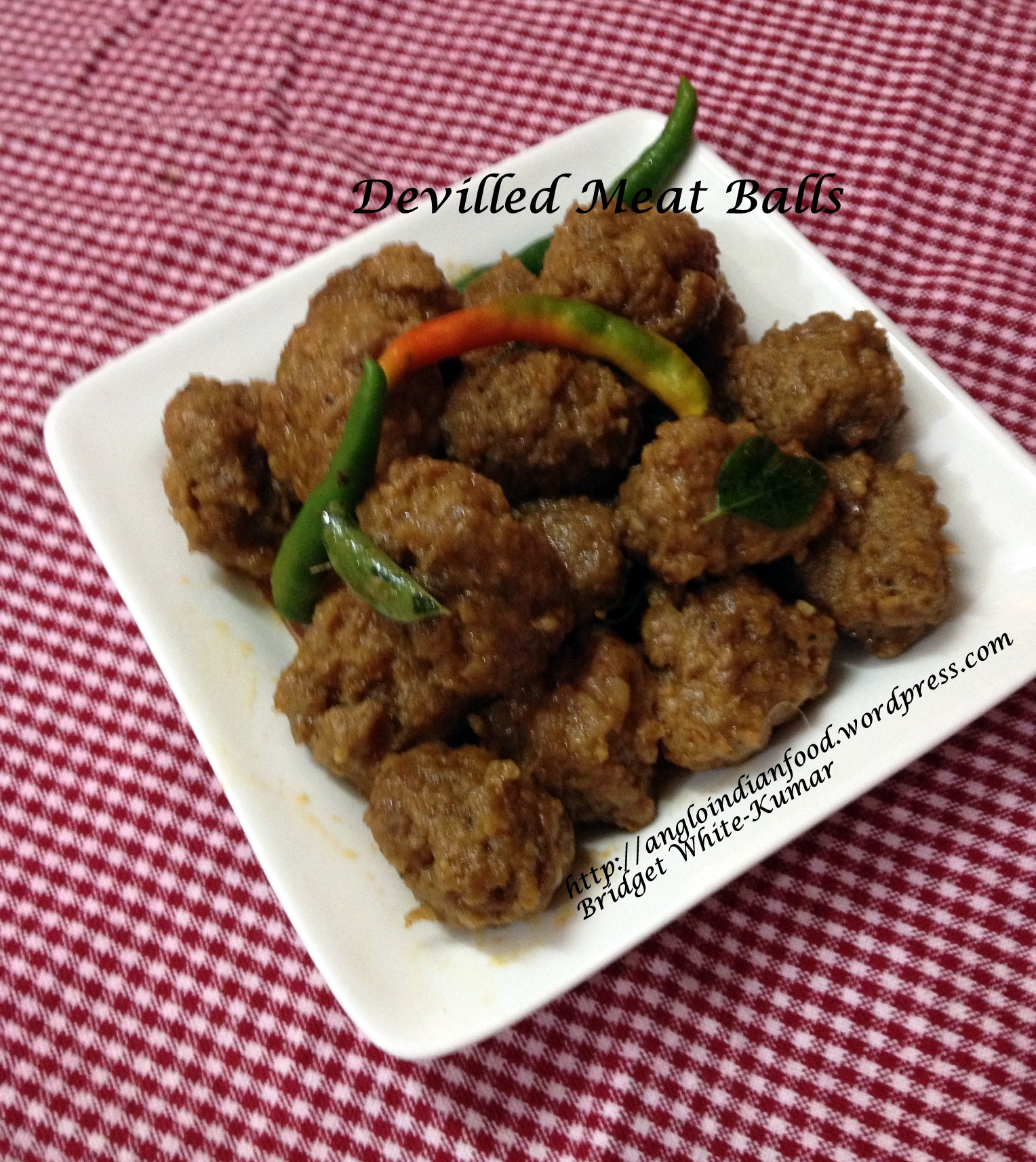 DEVILLED MEAT BALLS - BRIDGET WHITE